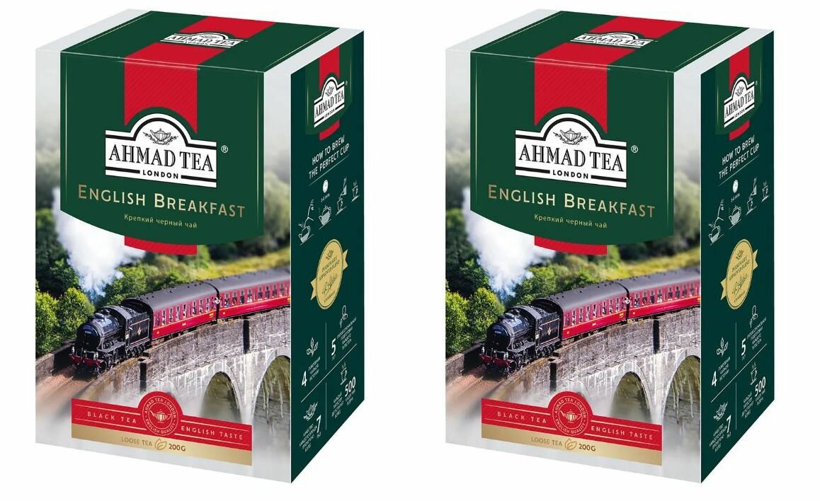 Ahmad Tea Чай черный Высокогорный, F.B.O.P.F, 200 г, 2 уп