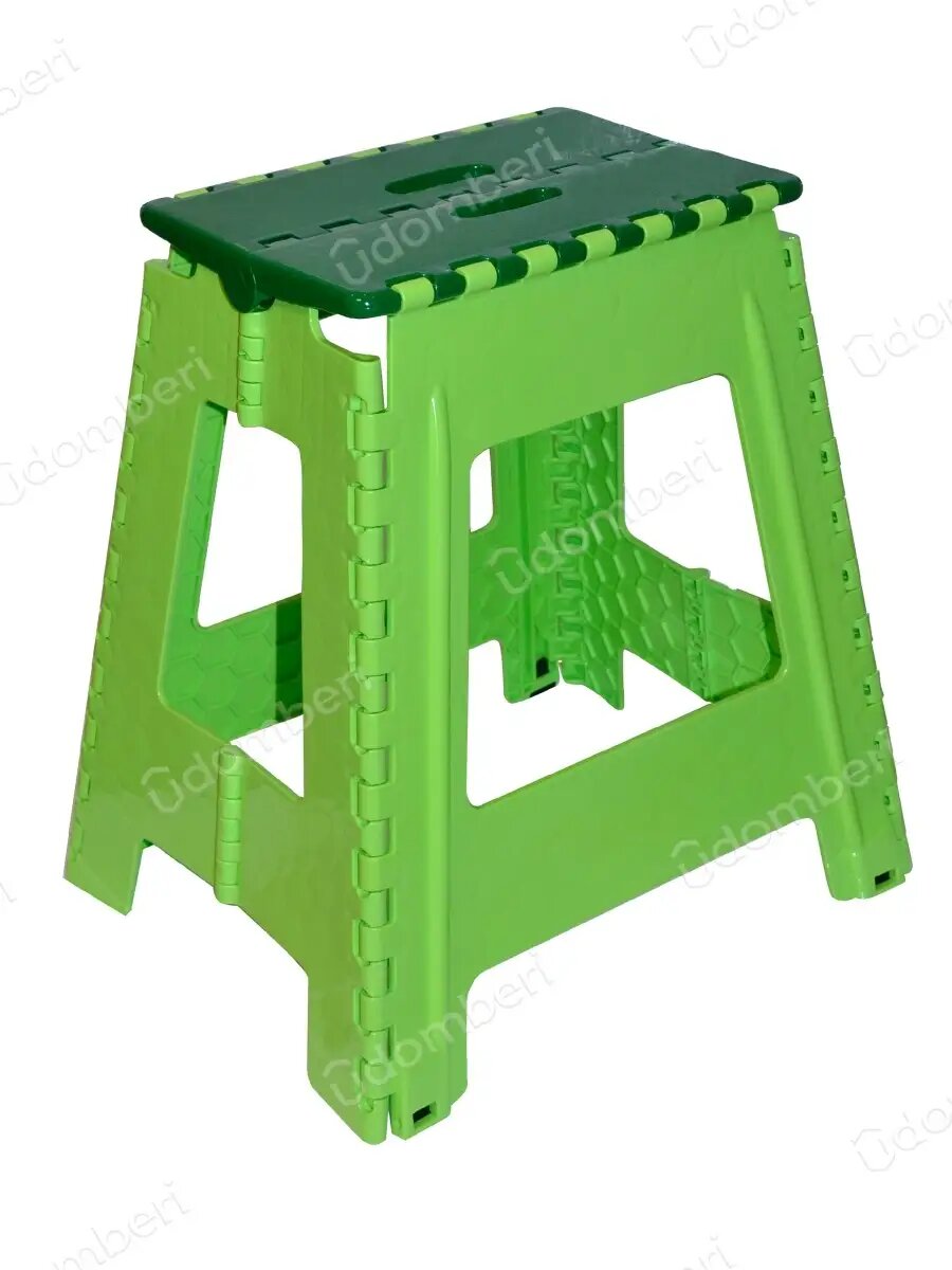 Табурет для кухни и дачи складной пластиковый до 150 кг
