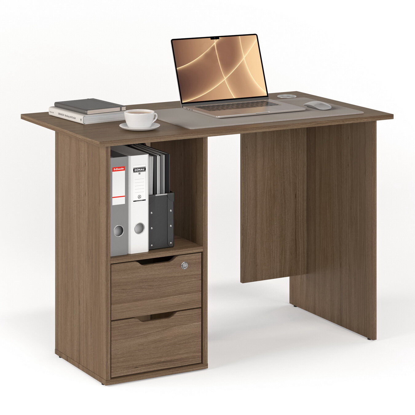 Стол письменный БАНГА-62 левый Ясень темный