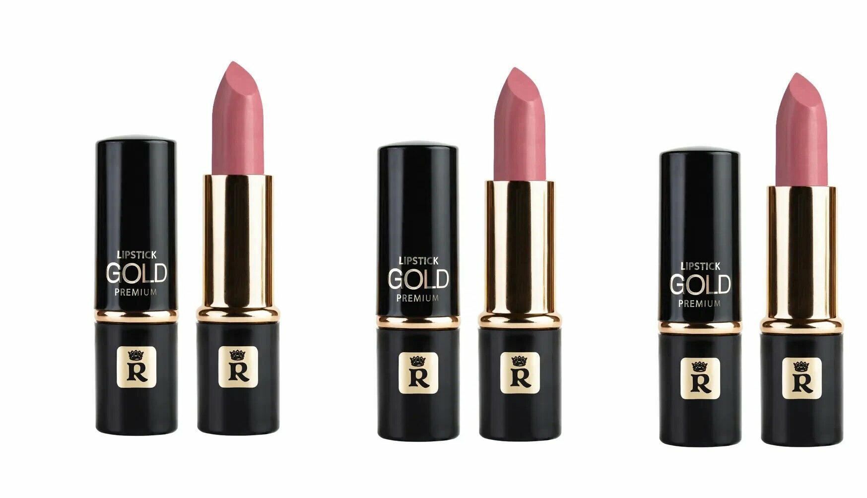 Губная помада Relouis Premium Gold, тон 317, 3 шт