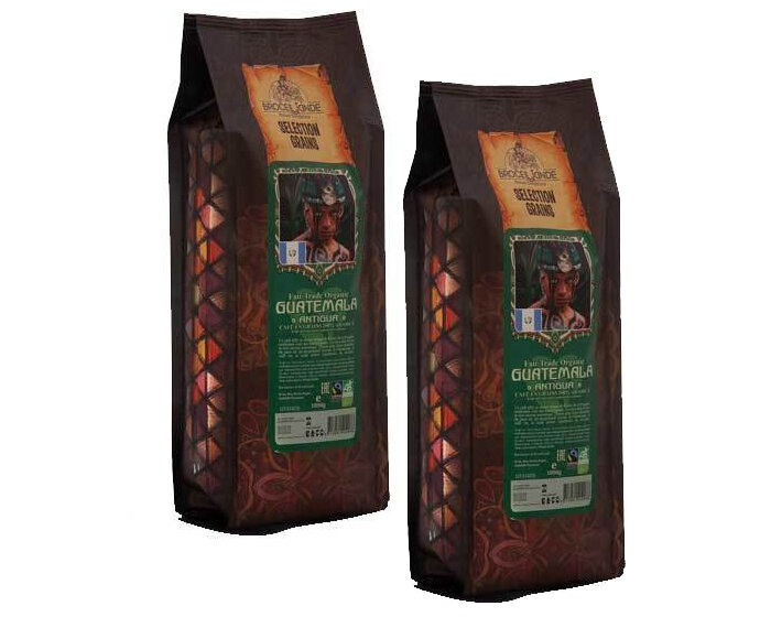 Кофе в зернах "Brocéliande", Гватемала, арабика, средняя обжарка, 1кг х 2шт