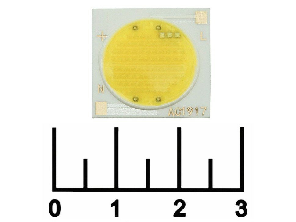 Светодиод LED 15W белый 220V 1300lm AC1917 COB-D220W (1224)