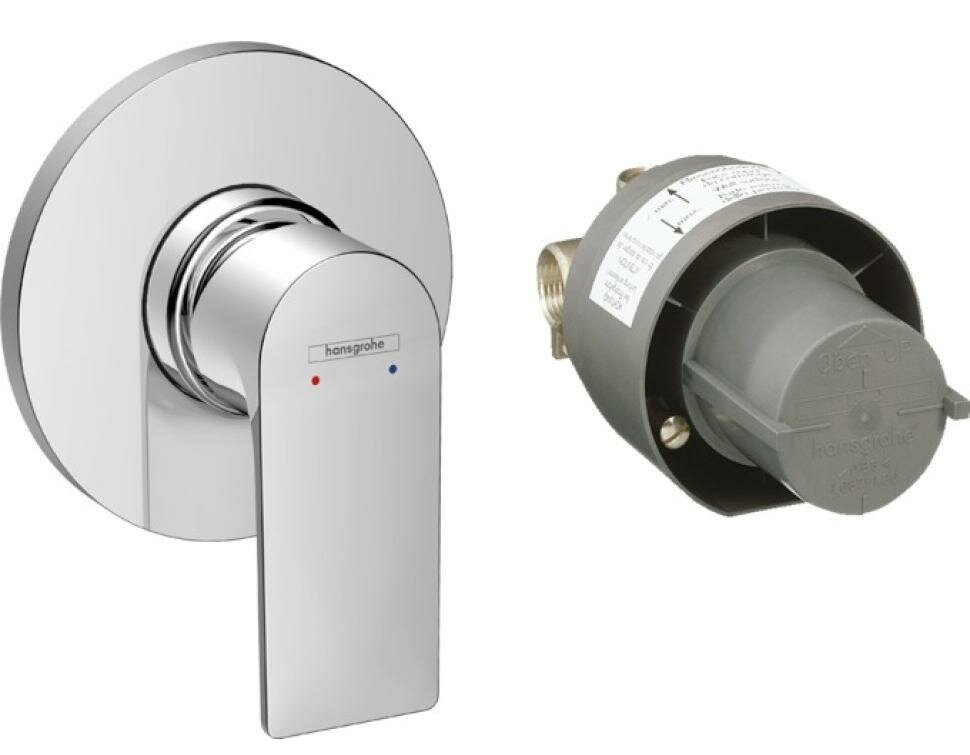 Смеситель для душа Hansgrohe 72658000 Rebris E Смеситель для душа (внешняя и скрытая часть), хром