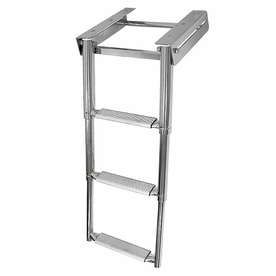 Трап телескопический выдвижной, 3 серых ступени (ширина 272 мм.) (10268782)