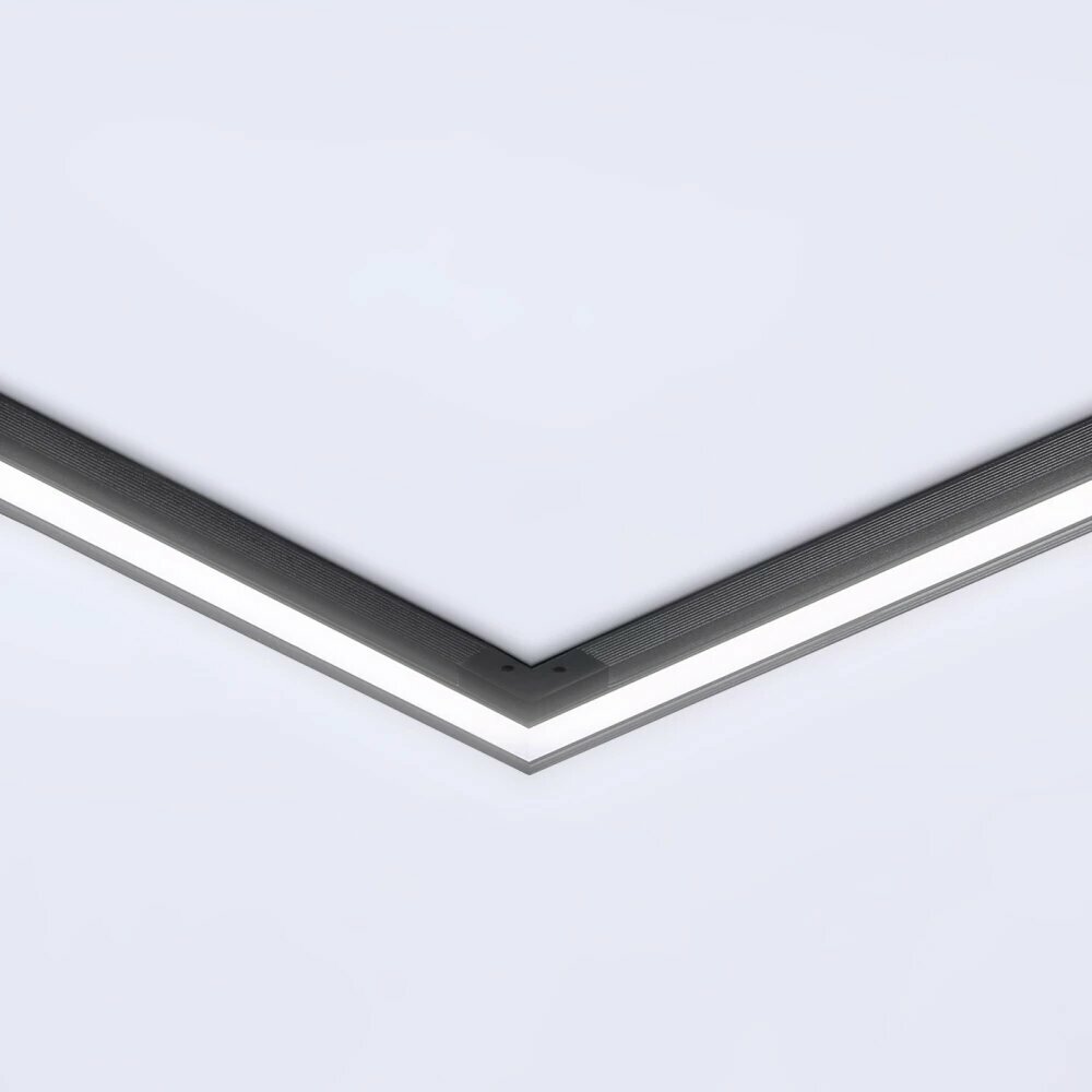 Светильник светодиодный угловой для шинопровода Magnetic GL3982 BK черный IP20 24W 4200K 48V 300*300*45