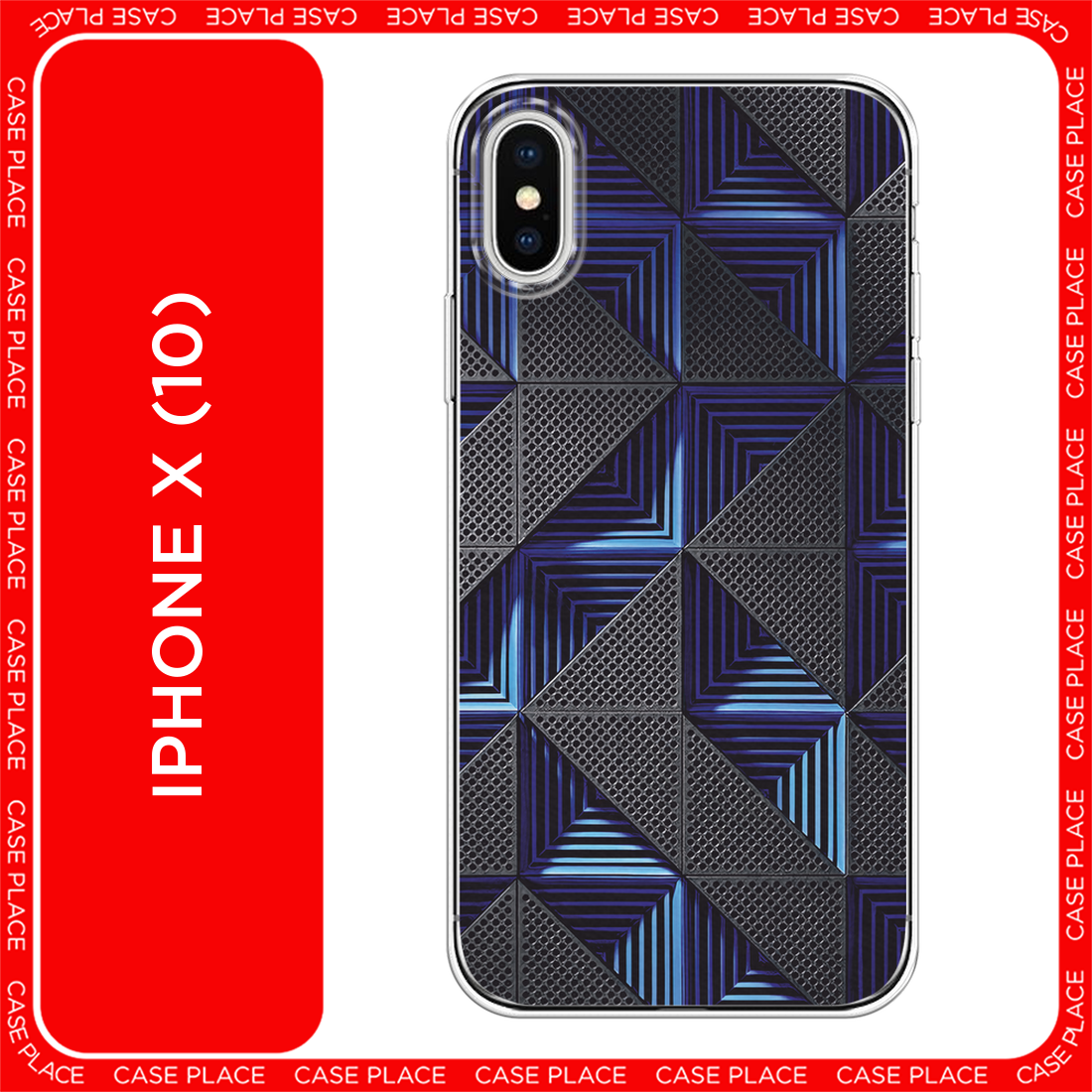 Чехол на Apple iPhone X / Айфон X с принтом IBM