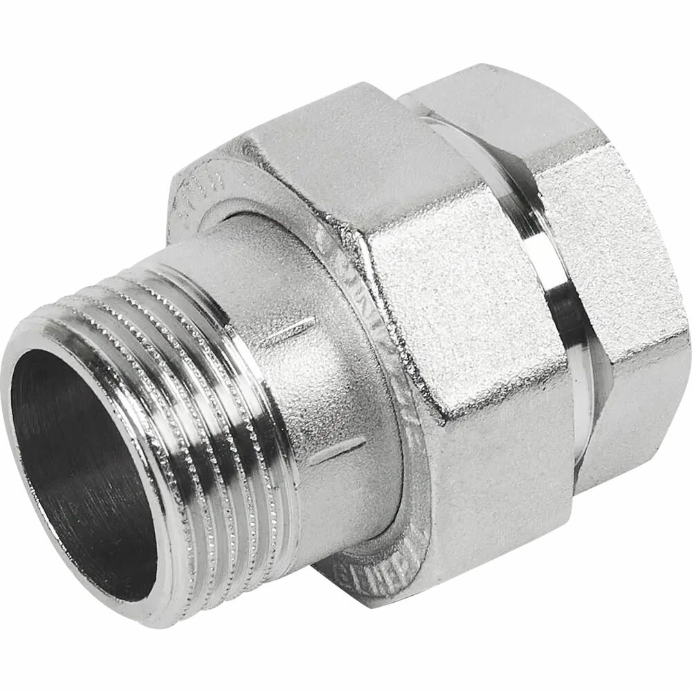 Сгон прямой американка 1"x1" ВР-НР латунь