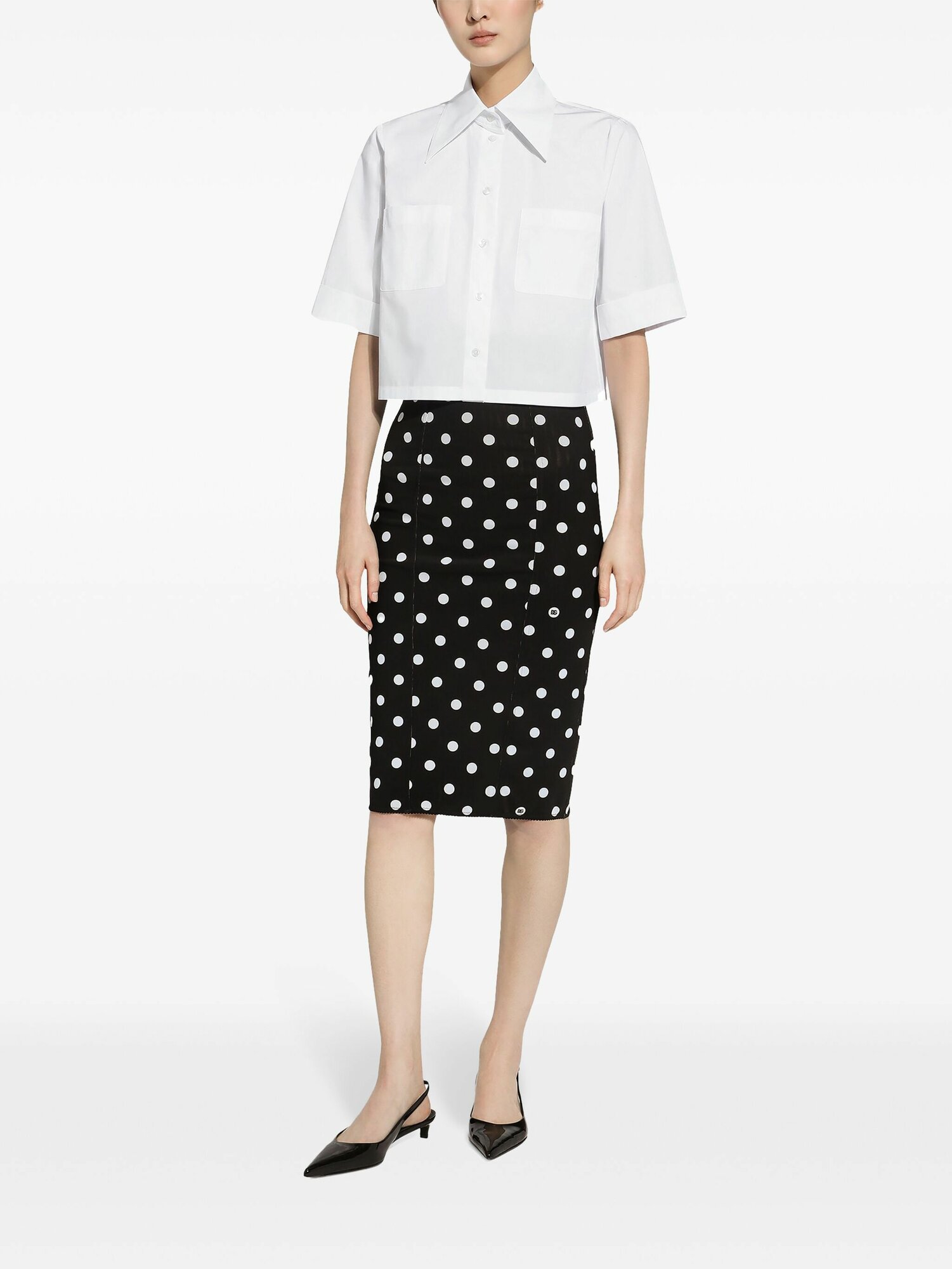 Рубашка DOLCE & GABBANA, размер 46, white — фото 1