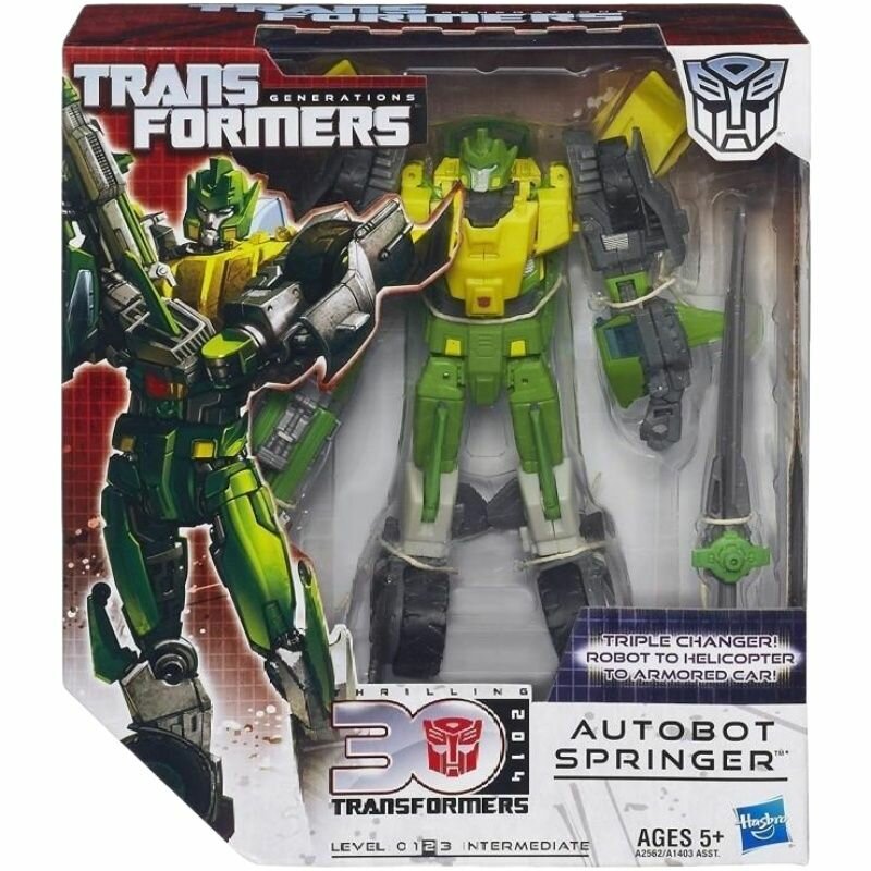 Трансформеры игрушки Hasbro 2014 Transformers Thrilling 30 Voyager Class Autobot Springer
