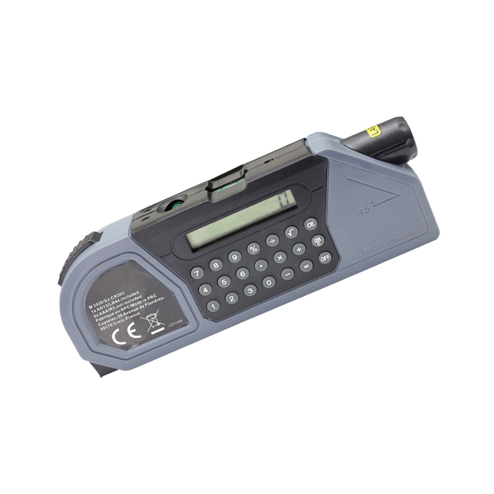 Инструмент для измерения уровня с 8-значным калькулятором Выдвижная лента 5