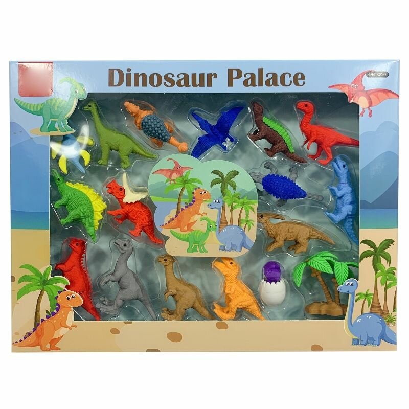 1 комплект, ластики с изображением динозавра, карманный ластик, безопасный нетоксичный подарок для детей, студентов, Рождества, Хэллоуина, дня рождения