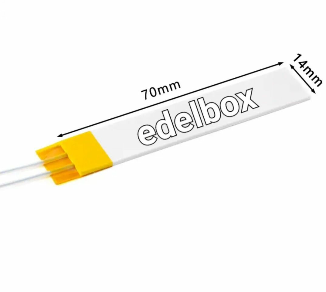 Керамический нагреватель КРН200R5 12-24В, 1шт, нагрев, подогрев 70х14х1.3мм, белый