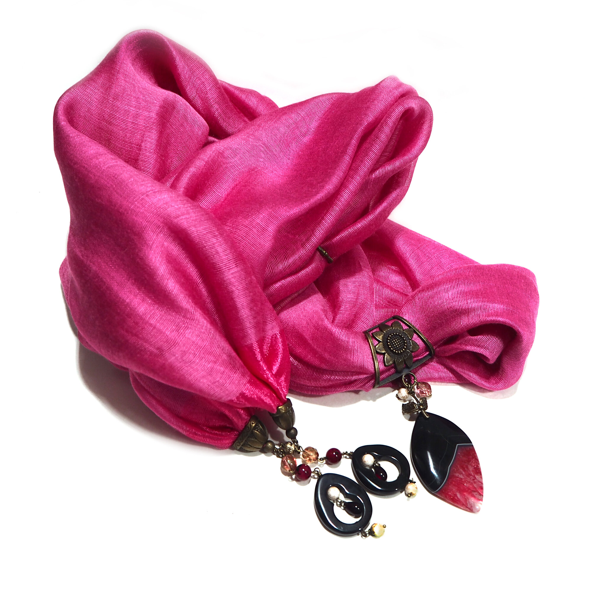 Колье Милор, жеод, агат