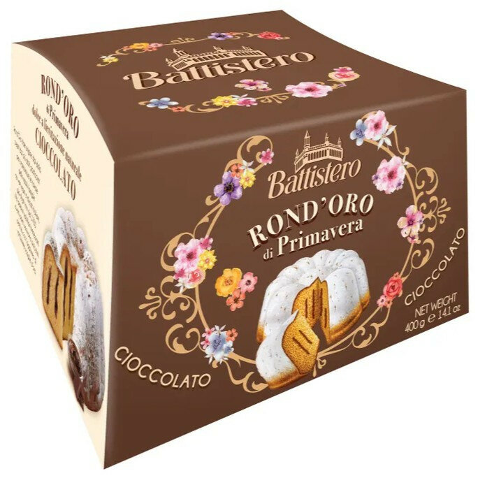 Battistero Rond`Oro итальянский классический кулич / кекс с шоколадным кремом 400г (10323300)