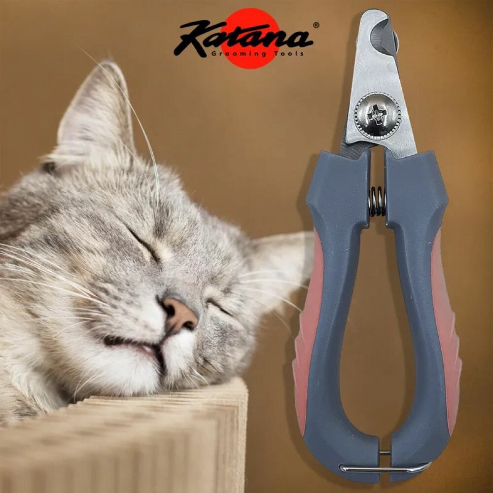 Премиум Когтерезка для кошек и котят. Безопасный когтерез (ножницы, секатор) с ограничителем щенков и маленьких собак.