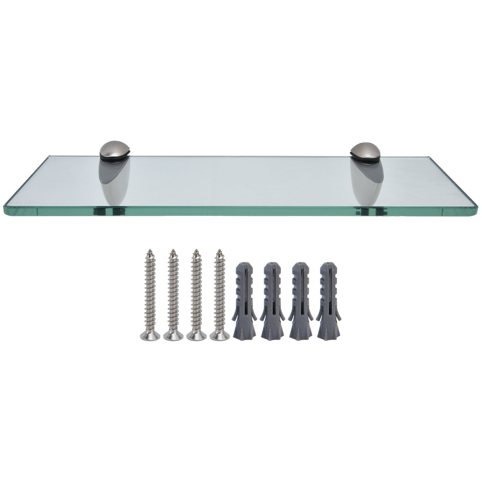 Стеклянная полка для ванной комнаты настенная, стеллаж для хранения из цинкового сплава, аксессуар для ванной для дома