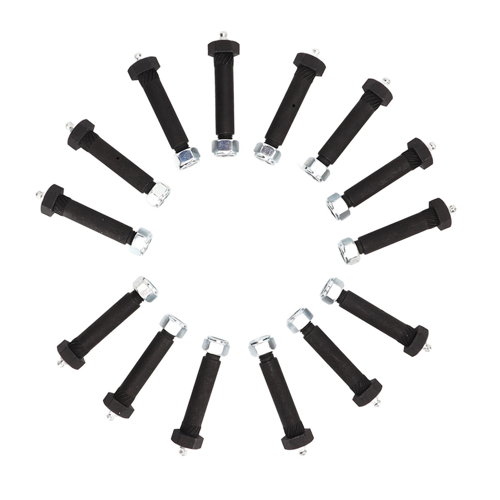 14шт Смазываемый Пружинный Болт с Контргайкой 9/16 дюйма OD длиной 3 дюйма Из Углеродистой Стали С Оцинкованным Покрытием для Прицепа