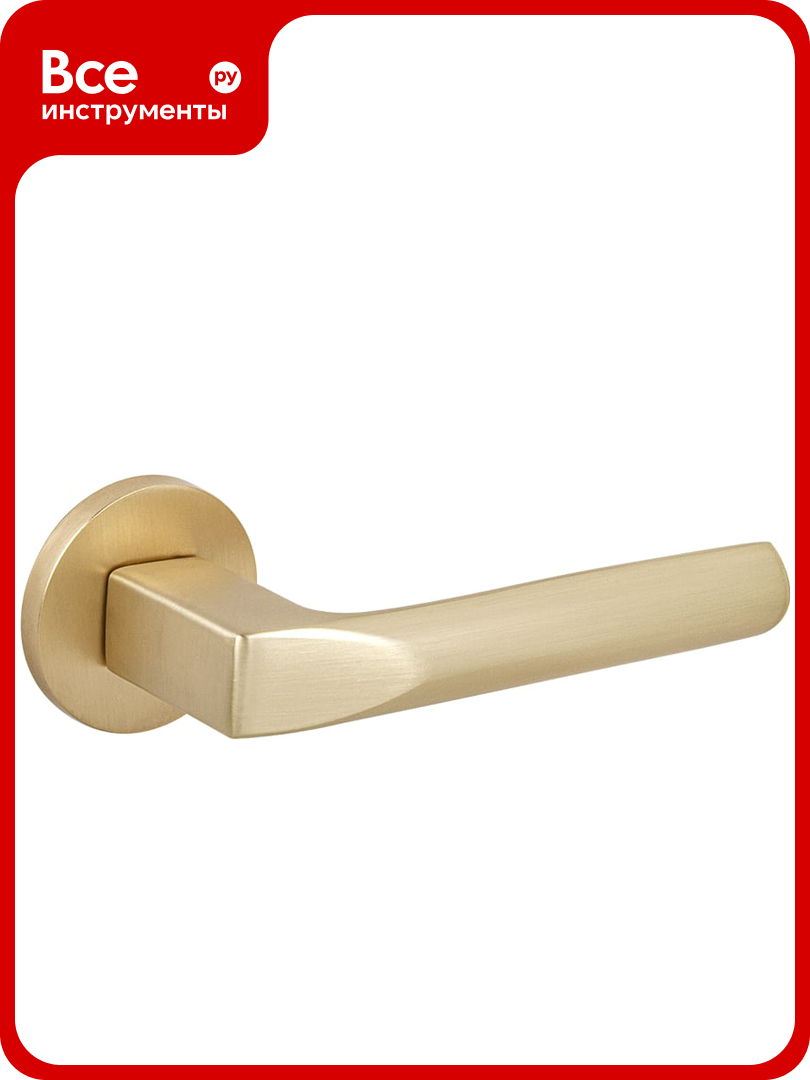 Раздельная ручка FUARO K. SLR52. PRIZMA SSG-39 сатинированное золото 46859, установки на интерьерные