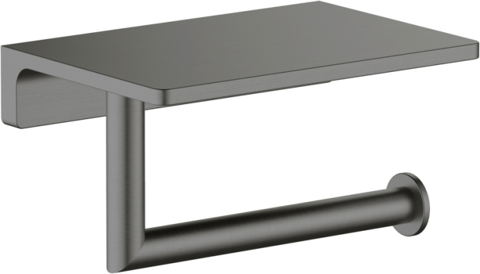 Держатель туалетной бумаги Timo Saona 13043/18 с полкой для телефона, черное золото