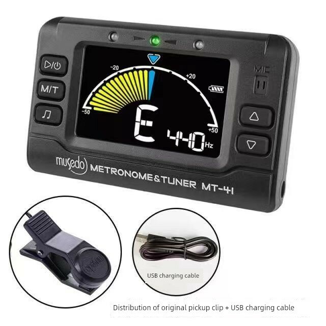 Miaoshiduo Hulusi саксофонный тюнер MT-40W гитарный тюнер флейта труба духовой инструмент метроном Универсальный тюнер
