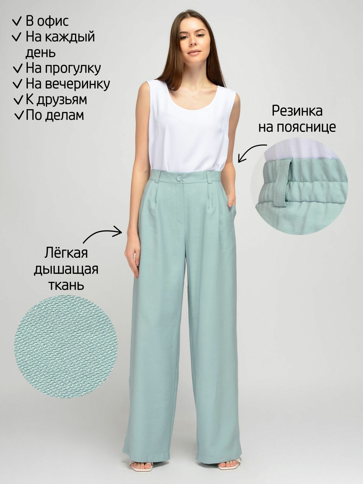 Брюки палаццо Базовая коллекция