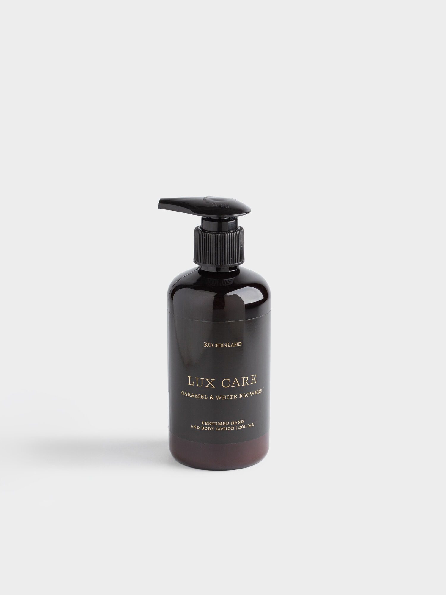 Лосьон для тела, 200 мл, парфюмированный, питательный, Caramel & White Flowers, Lux care