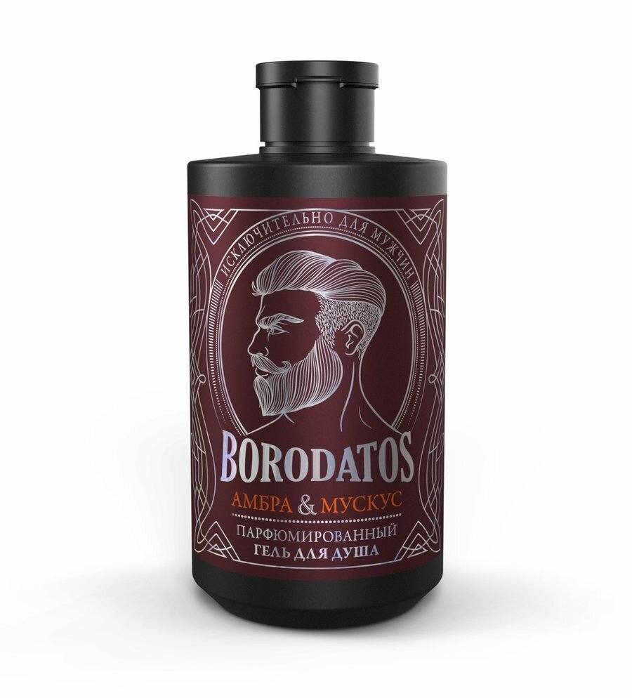Borodatos Гель для душа Амбра, Мускус, 400 мл