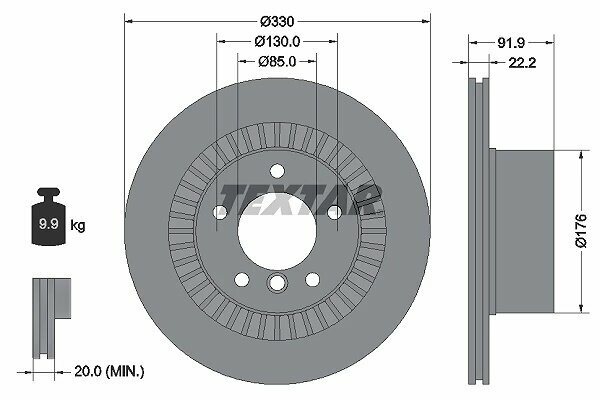 Диск тормозной задний MB G-Class (W463) /Vent D=33