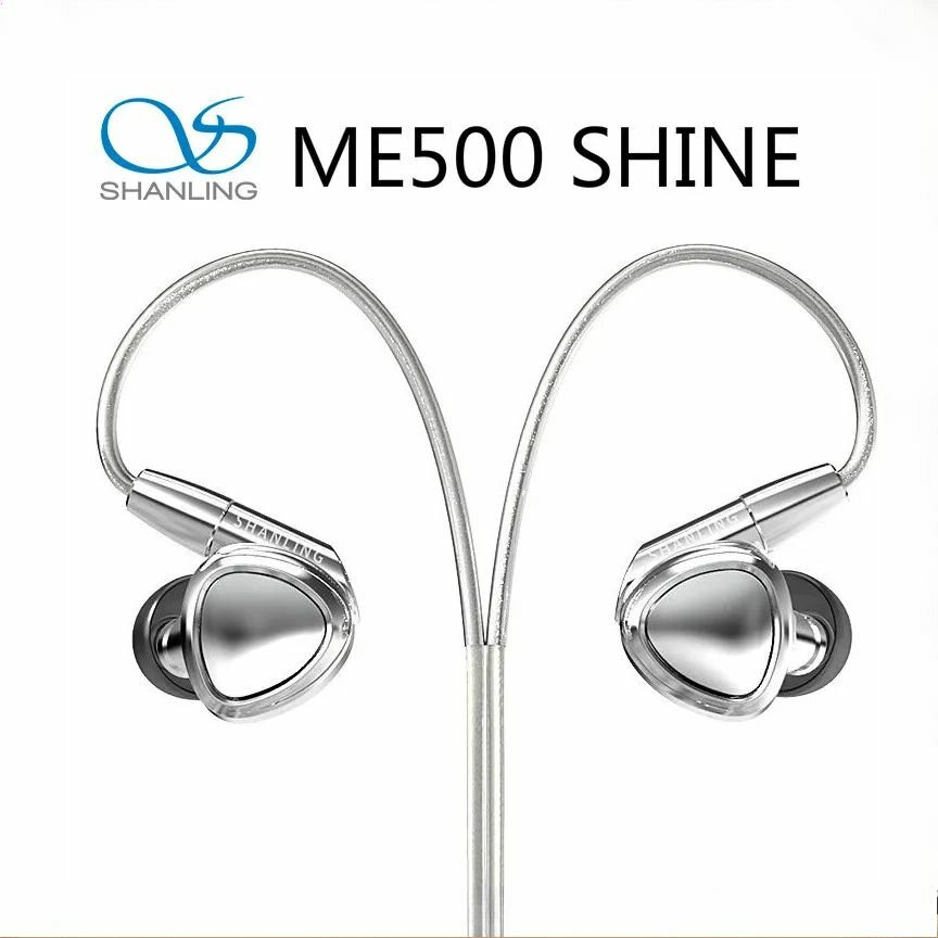 SHANLING ME500 SHINE Гарнитура 2BA + 1DD Гибридные наушники-вкладыши с драйверами-вкладышами с разъемным кабелем MMCX диаметром 3,5 мм и 4,4 мм