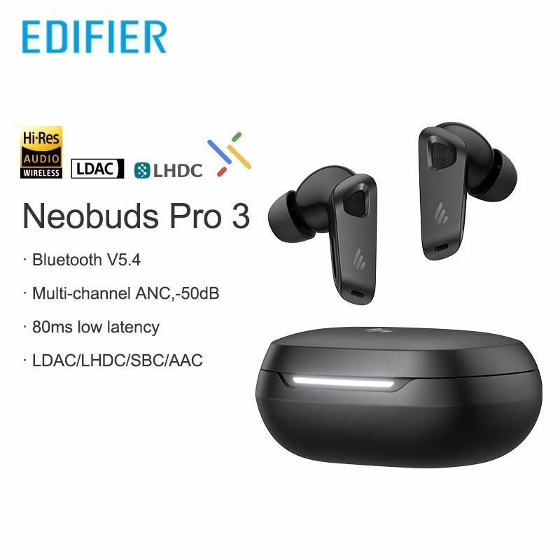 Edifier NeoBuds Pro 3 Настоящие беспроводные наушники ANC с шумоподавлением на 50 дБ