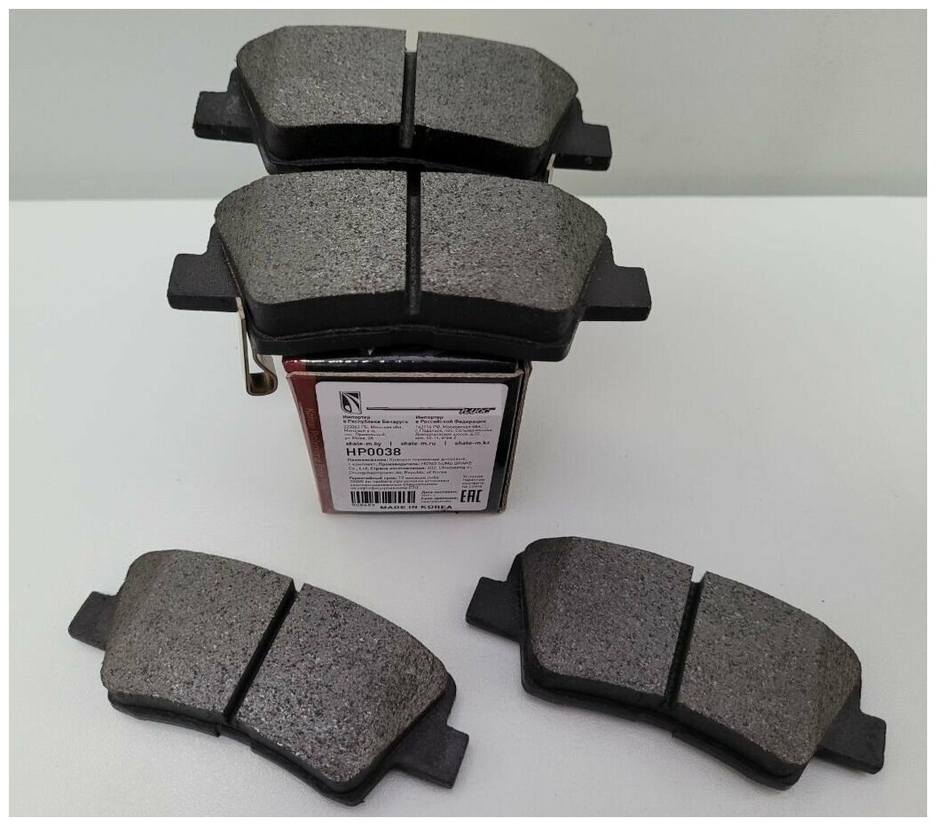 Колодки тормозные задние дисковые Киа Сид 2012-2018, Хендай I30 2012-2014 / арт. HP0038 / бренд HSB / OEM 58302A6A20