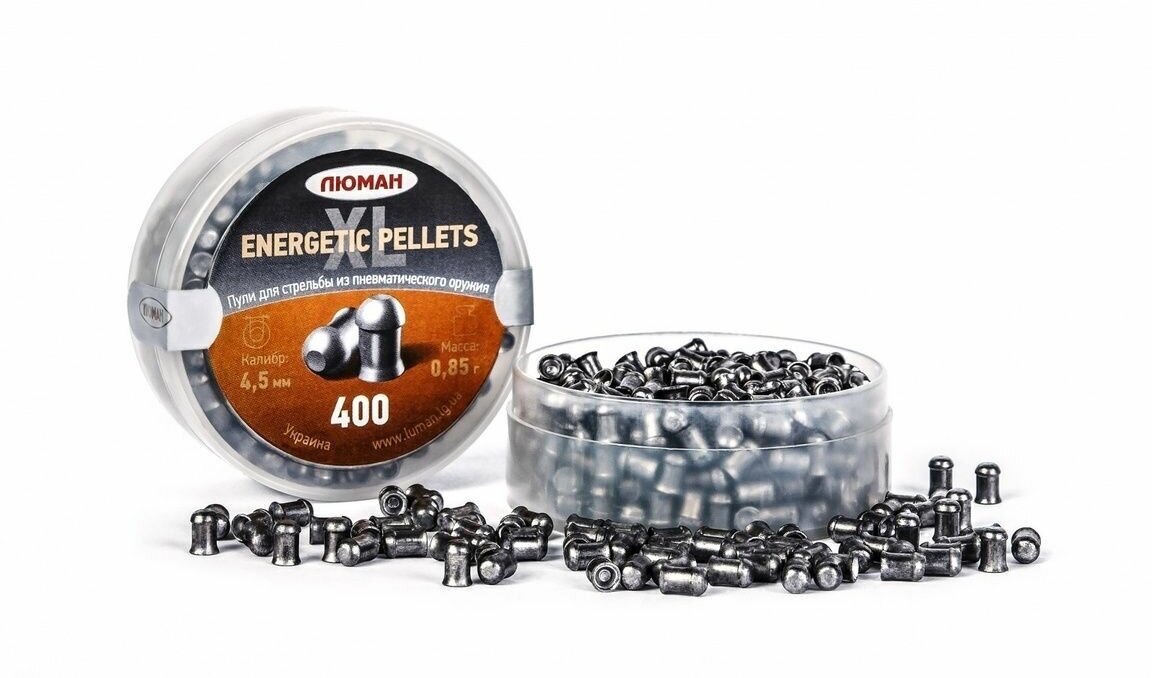 Пули для пневматики Люман 4.5 мм "Energetic Pellets XL " - 0,85 г. (400шт.)