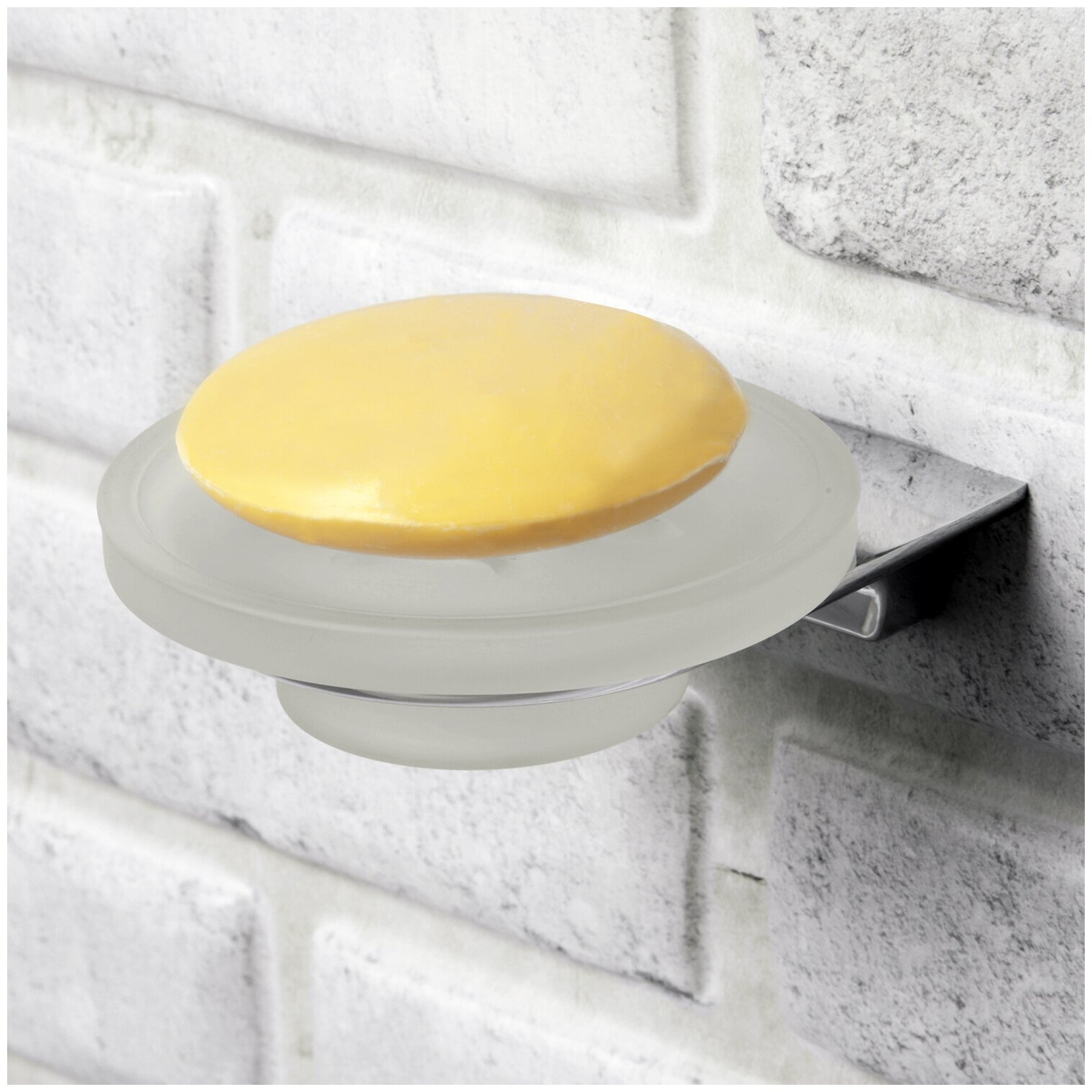 Мыльница для ванной настенная стеклянная хром Kammel K-8329 WasserKRAFT