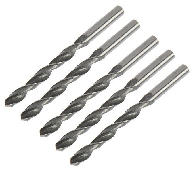 Сверло по металлу , HSS , цилиндрический хвостовик , 8.5 x 115 мм , 5 шт.