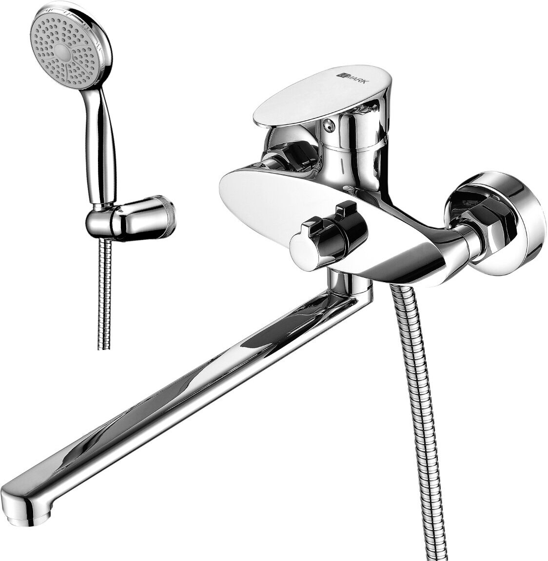 Смеситель Lemark Nero LM0251C для ванны с длинным изливом