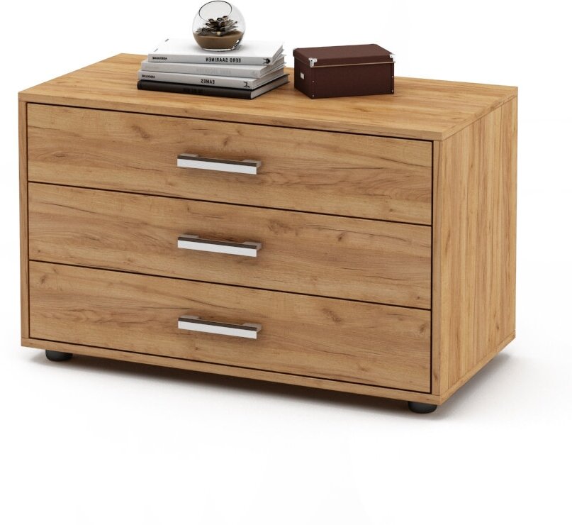 Комод для одежды с ящиками "Остин (Ливерпуль)" 5, современный стиль, 3 ящика, с ножками, для гостиной/спальни/прихожей