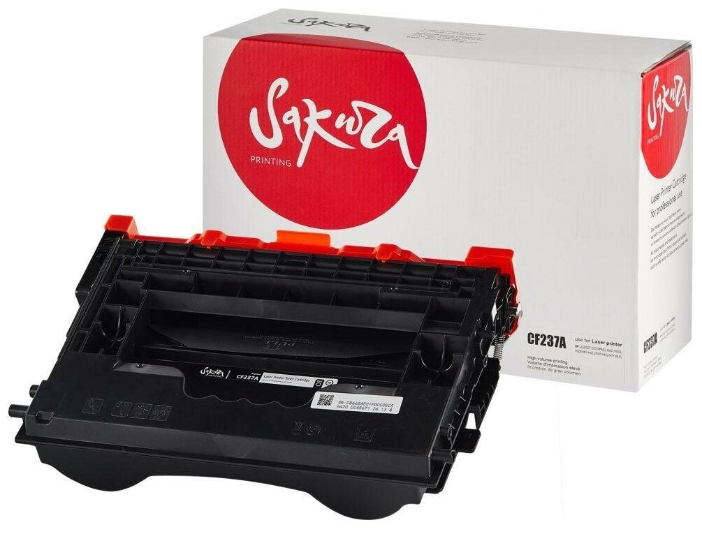 Картридж для лазерной печати Sakura CF237A, 11000 стр, черный