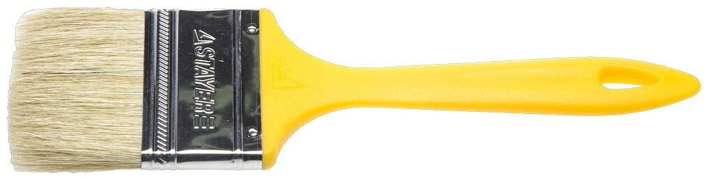Плоская кисть STAYER UNIVERSAL 63мм, натуральная щетина, пластмассовая ручка 0107-63_z01