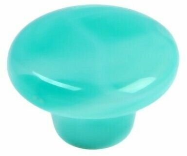 Ручка-кнопка CAPPIO, d 33 мм, акрил, цвет бирюзовый