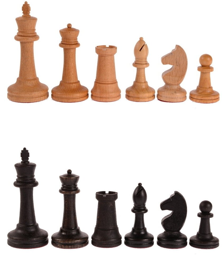 WoodGames Шахматные фигуры Российские №2 утяжеленные