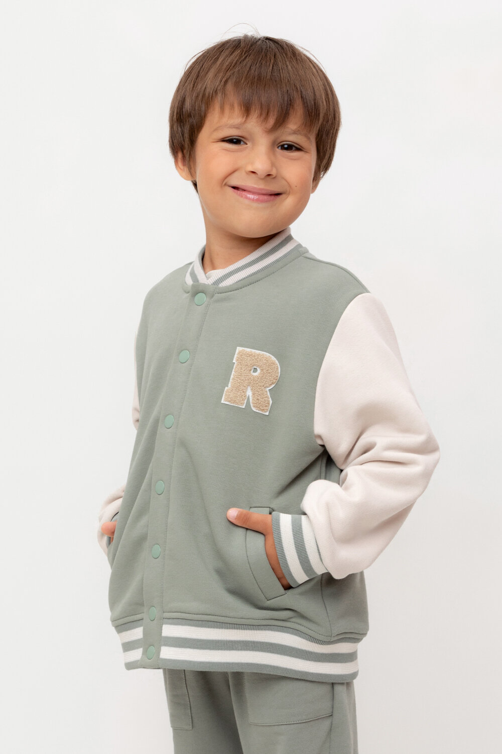 Бомбер КР 302678/зеленый чай к554