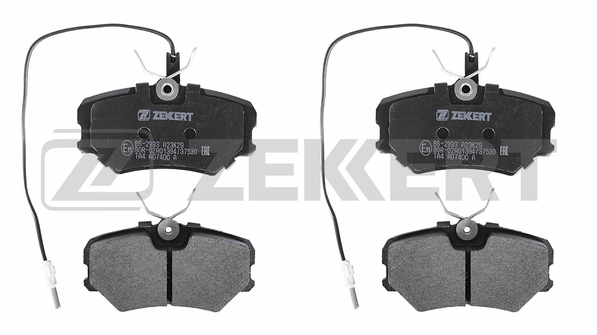 Колодки тормозные дисковые передние для Ситроен C3 1, ZX, Пежо 306, 405 1, 2 BS-2993 ZEKKERT