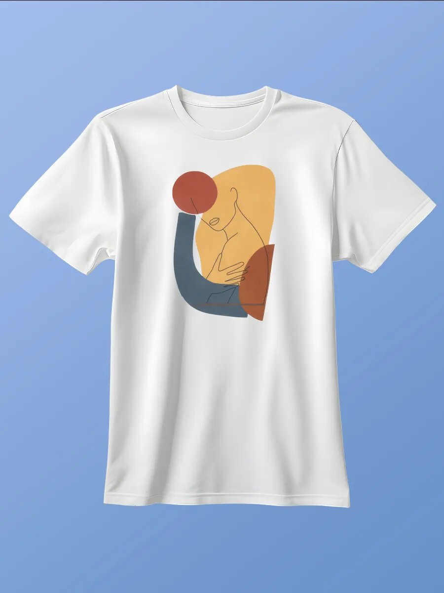 Футболка с абстракцией