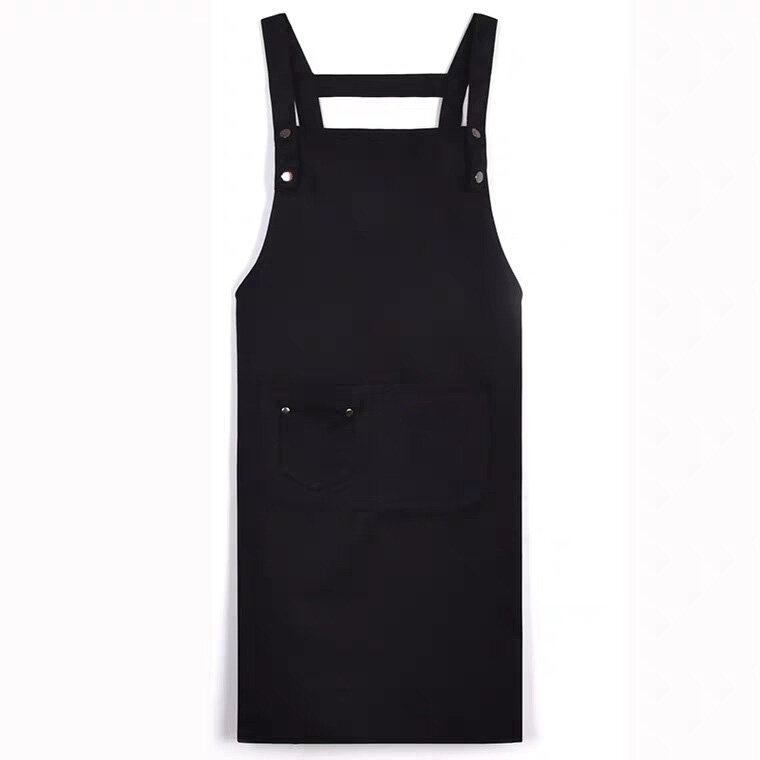 Кухня кухонная фартук передний карман регулируемый водонепроницаемый для мужчин женщин -шеф -повар рисунок черный