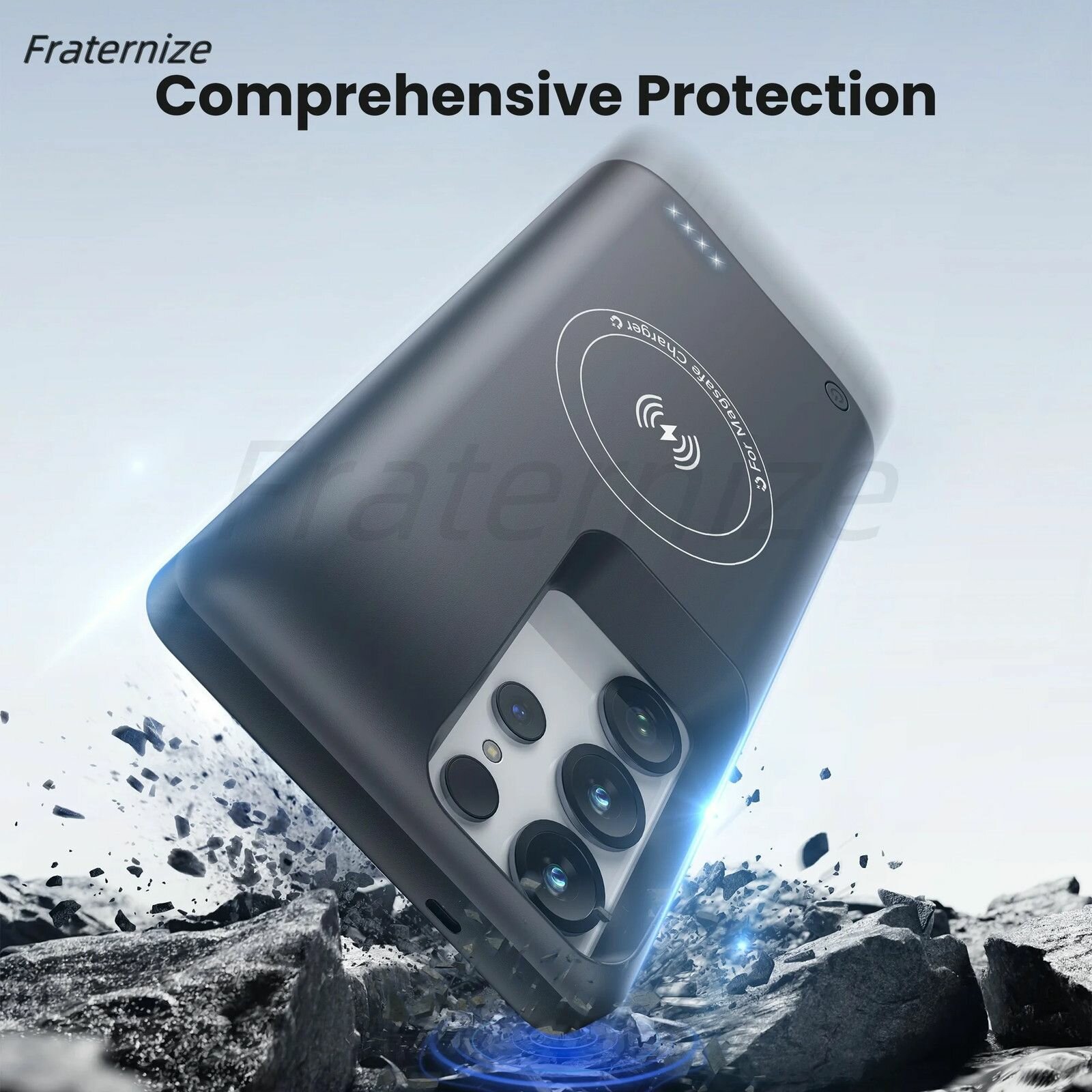 Магнитная беспроводная Чехол-аккумулятор для Samsung Galaxy S22, Fraternize Power bank 10000mAh