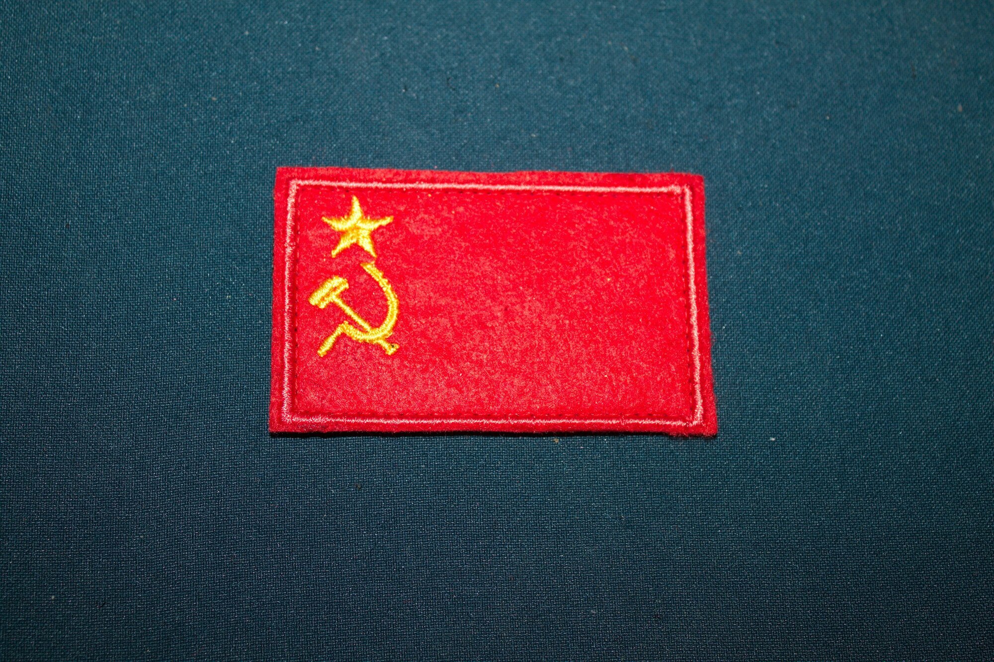 Шеврон на липучке 5 на 8 см флаг СССР