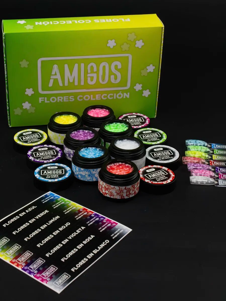 Набор Тот самый Жидкий гель FLORES COLECCION 7 гелей по 5 мл