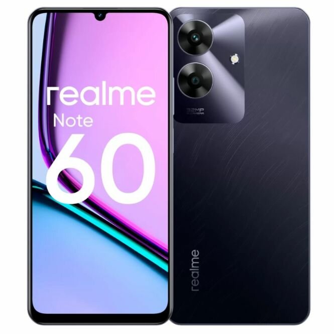 6,74" Смартфон realme Note 60 4 Гб/128 Гб (2071497) черный