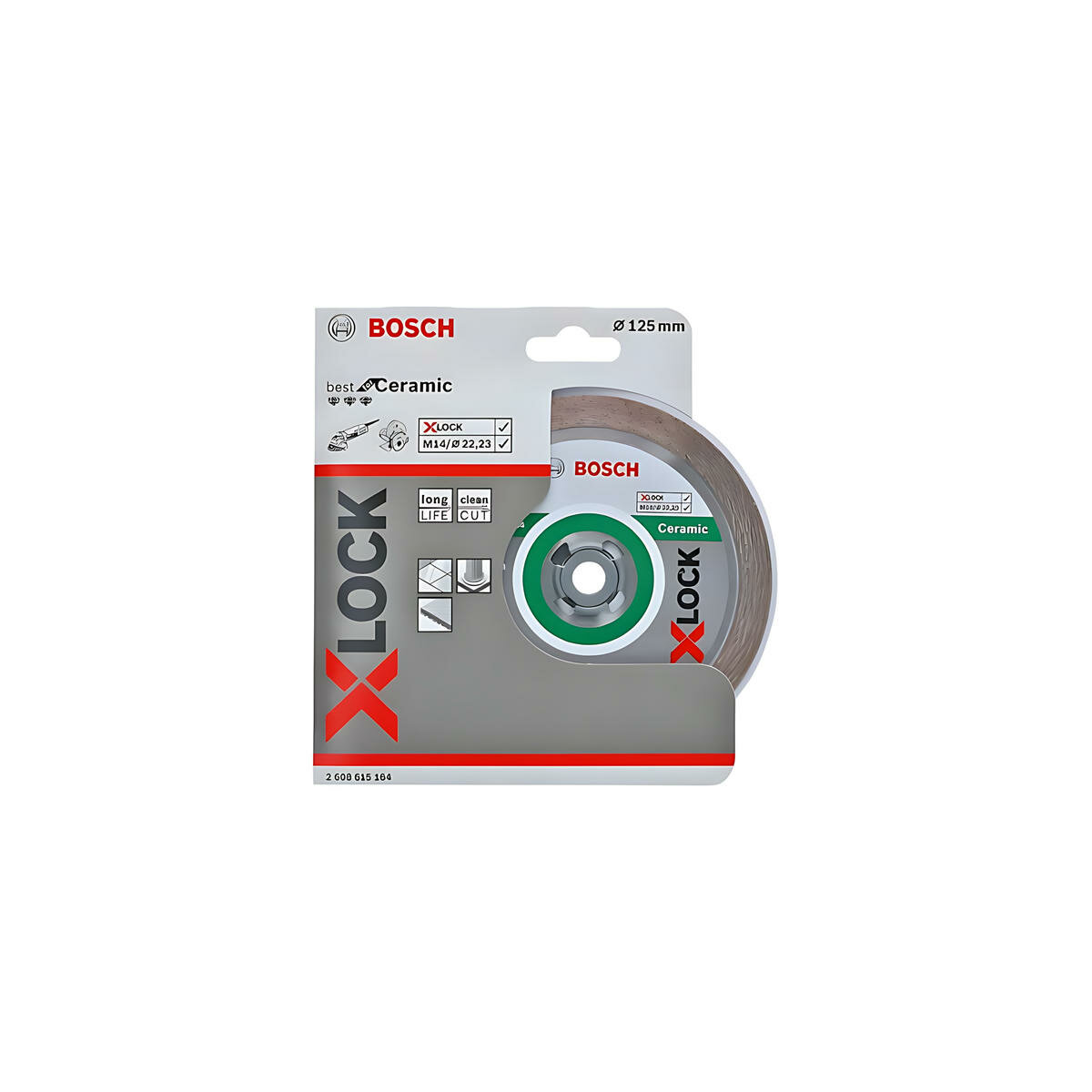 Диск алмазный 125 х 22.2 мм X-LOCK Best for Ceramic BOSCH 2608615164
