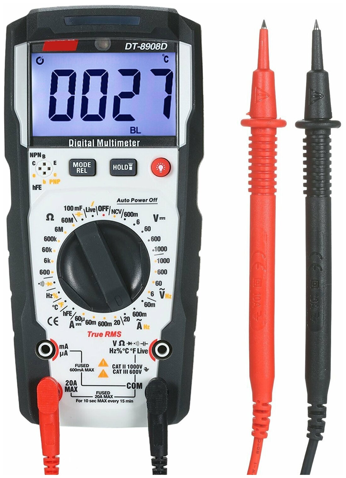 CEM DT-8908D 6000 отсчетов Мультиметр TRMS NCV Высокоточный портативный ручной